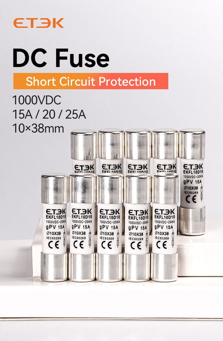 Quality - DC Cylindrical Fuse Link 1000VDC 10x38mm - 29