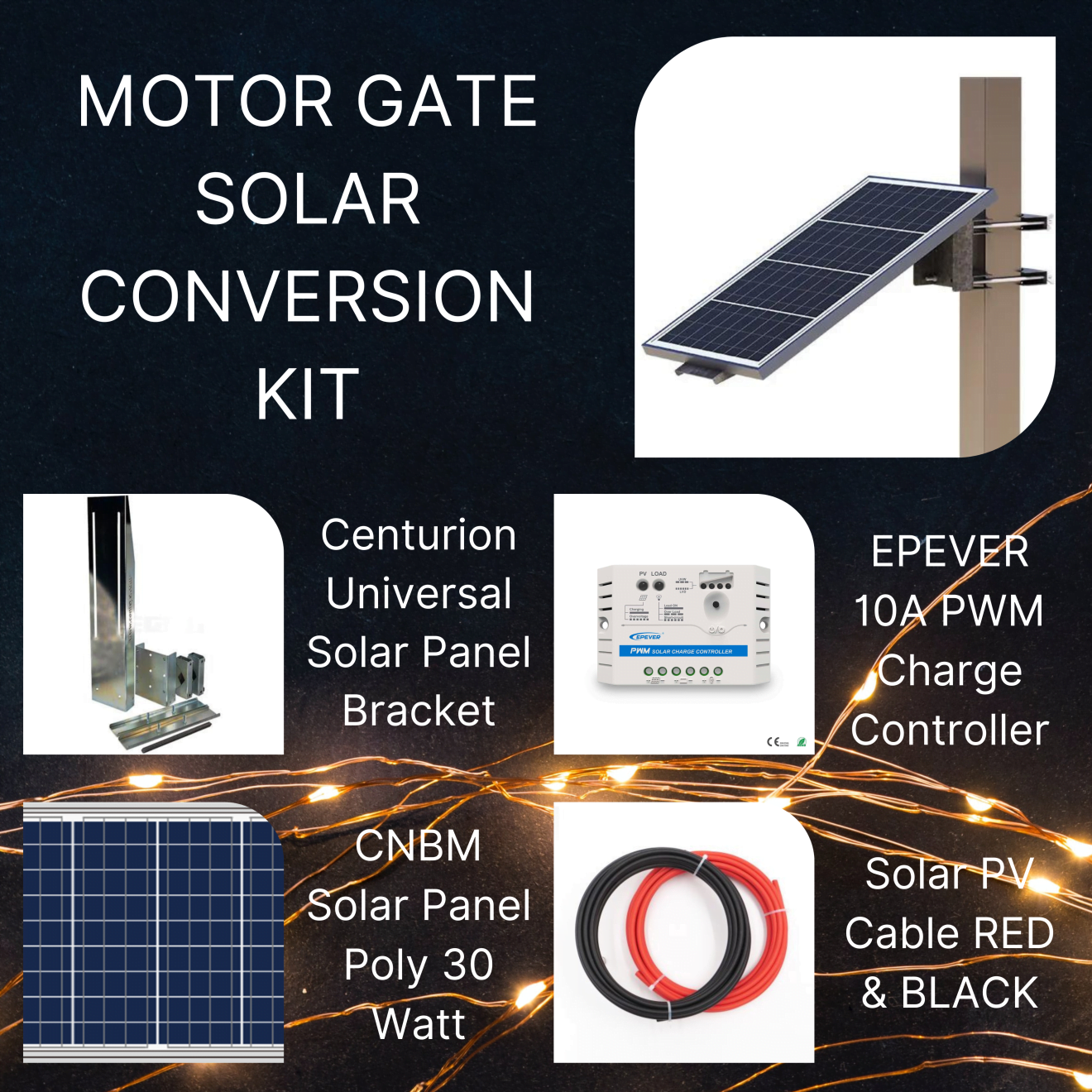 Effective - Motor Gate Solar Conversion Kit - ChillNet 20
